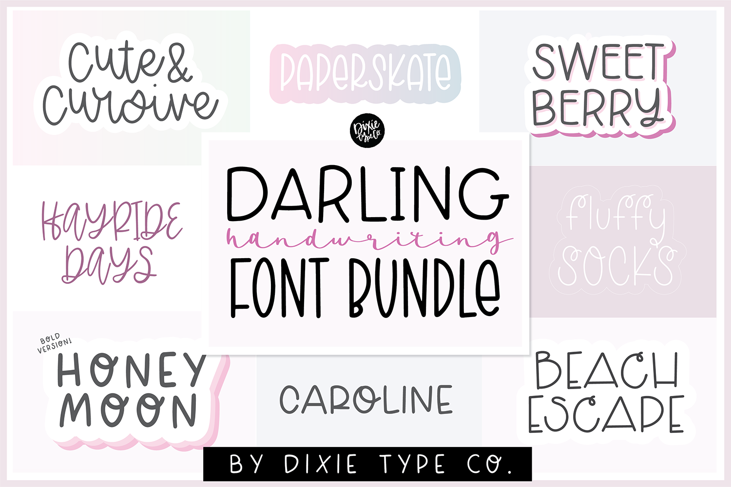 HANDWRITING FONT BUNDLE, a Sans Serif Font by Blush Font Co.