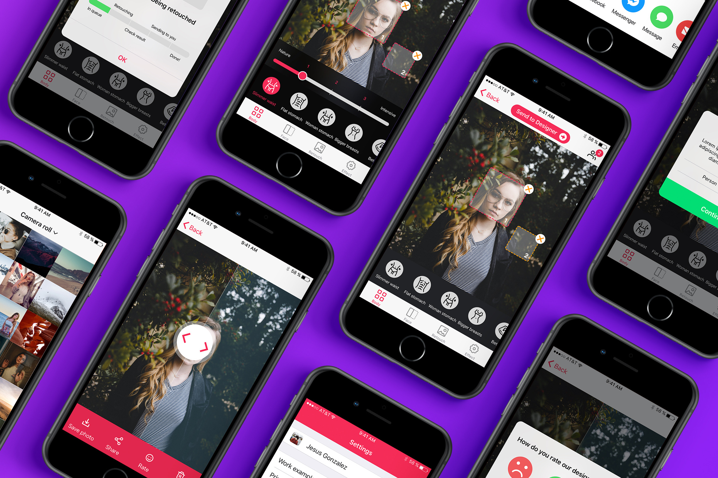 Photo Editor Mobile UI Concept, an App Template by hoangpts