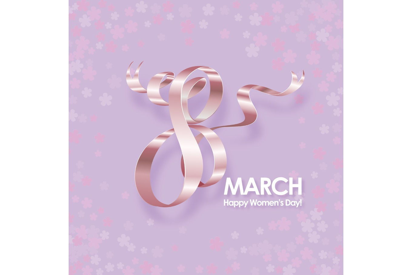 March 8 greeting card., a Card Template by Valenty