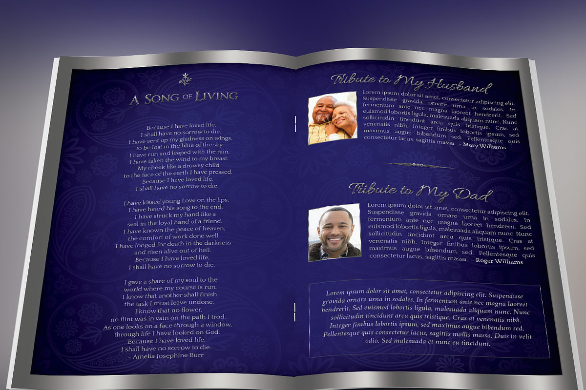 Dignity Funeral Program Photoshop, a Templates & Theme by Godserv ...
