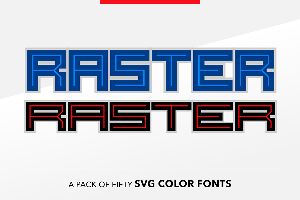 SB Raster Color - SVG Color Font, a Font by SelfBuild Type