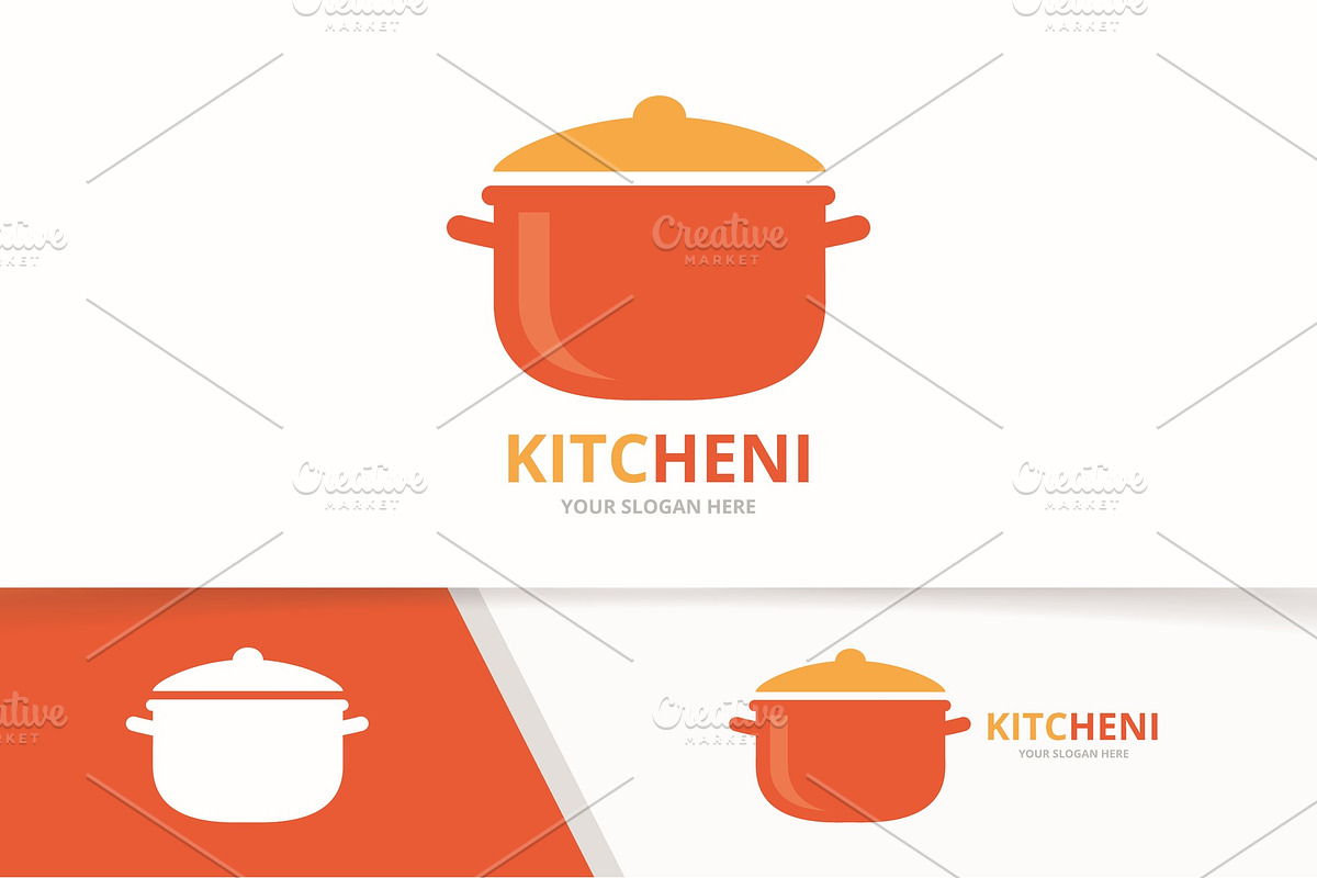 Vector pot logo combination., a Branding & Logo Template by GraphiShop