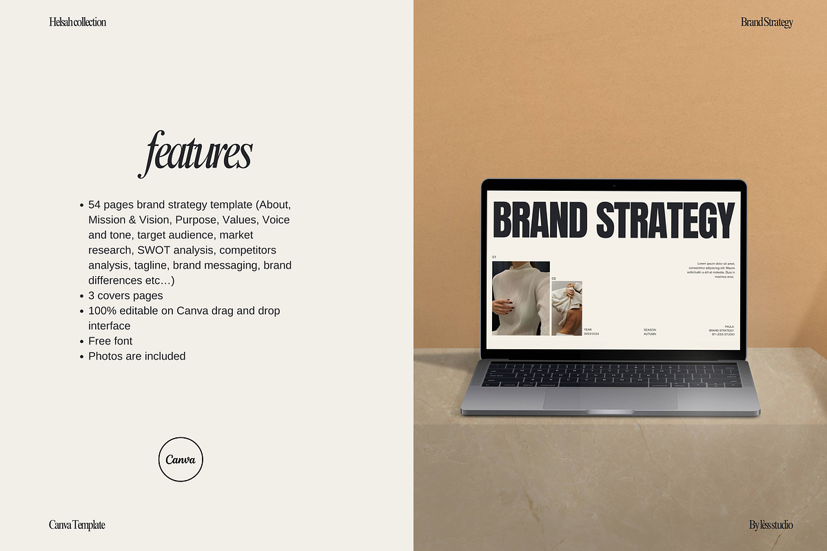PAULA Brand Strategy Template | Creative Market