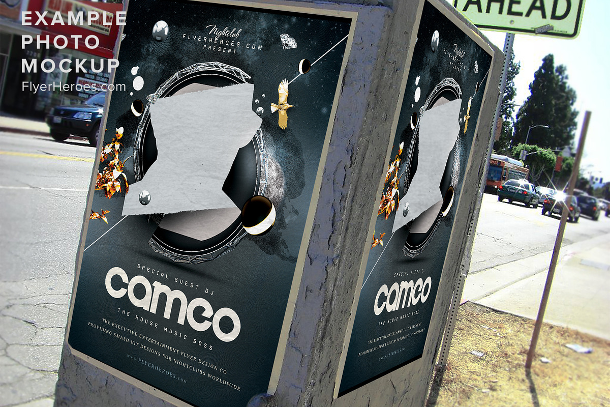 Cameo Flyer Template, a Flyer Template by FlyerHeroes