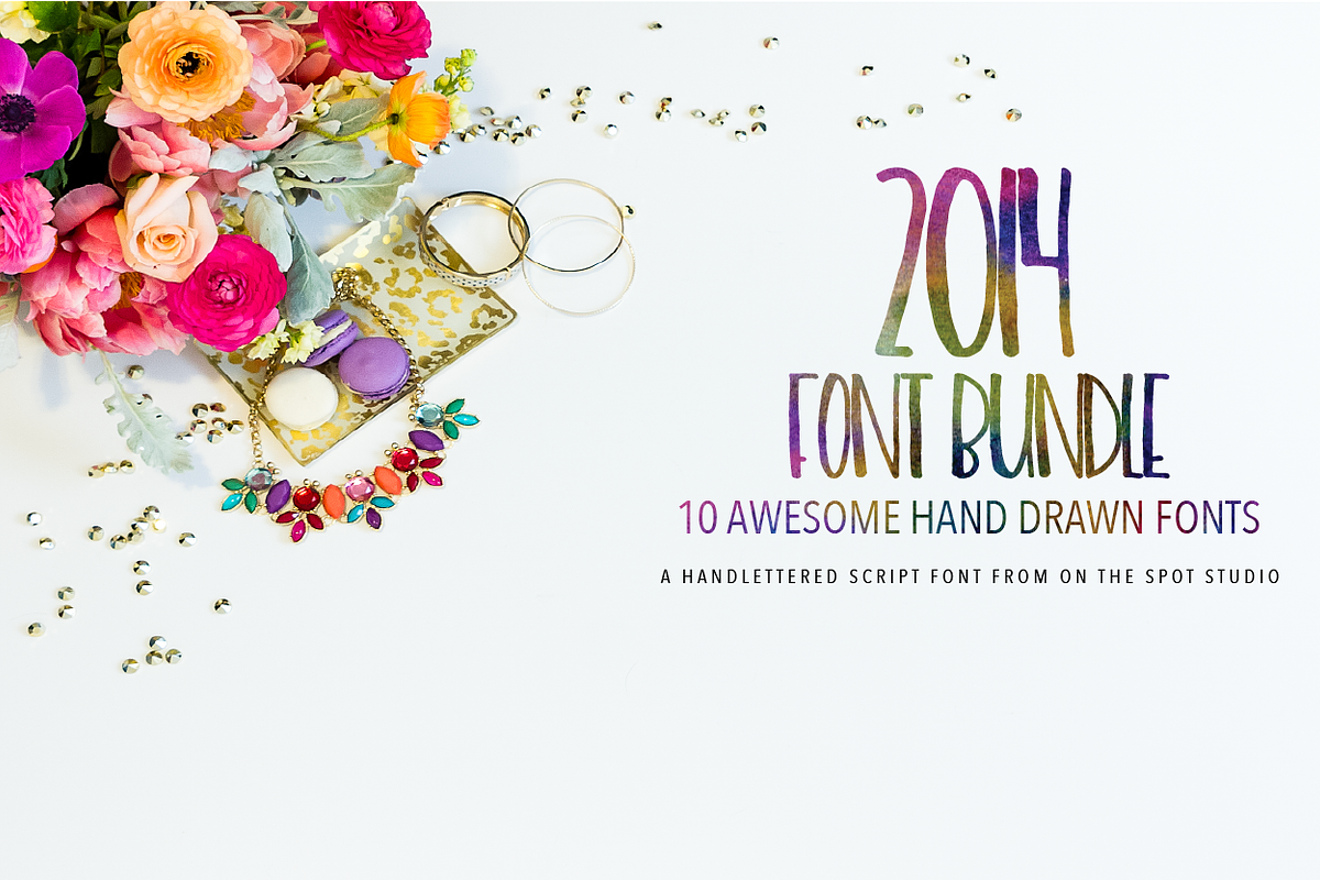 2014 Font Bundle, a Font by OnTheSpotStudio