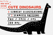Cute Dinosaurs, an Animal Illustration by Mii Lab