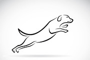 Vector image of an dog jumping | Outline Icons ~ Creative Market