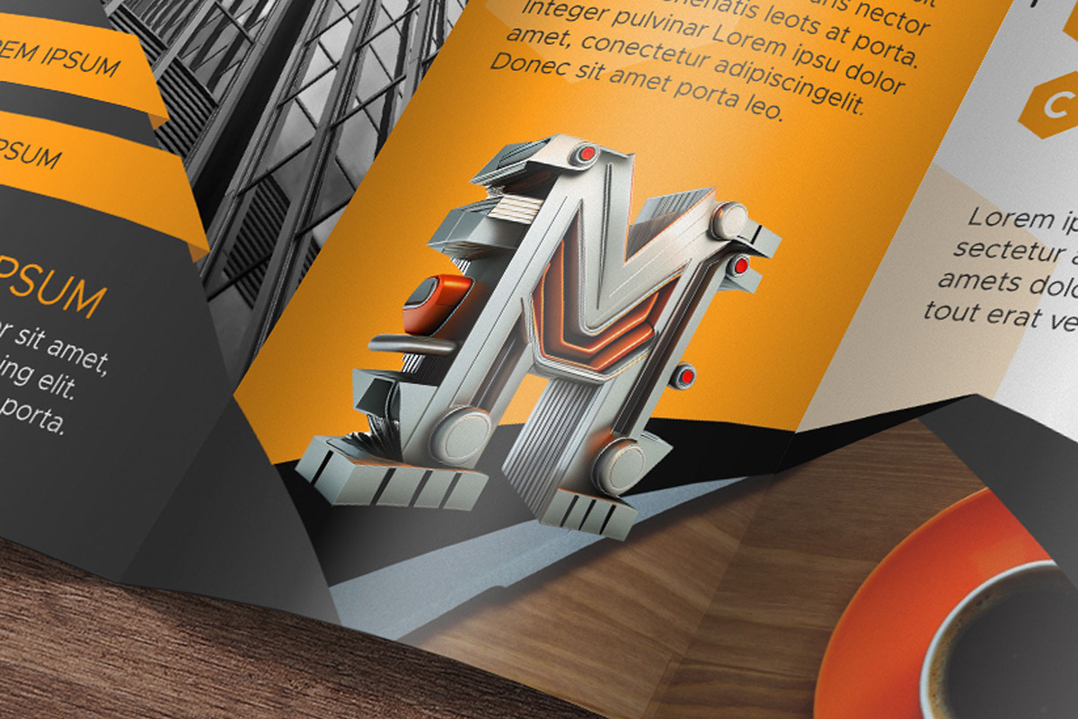 3D Headline Font, a Symbol Font by artyway