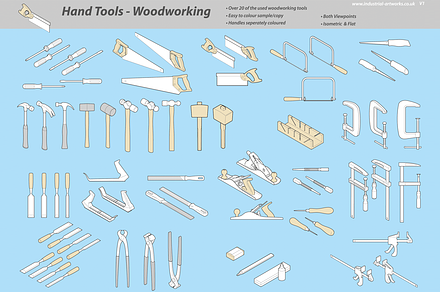 HandTools - Engineering, an Illustration by Industrial Artworks