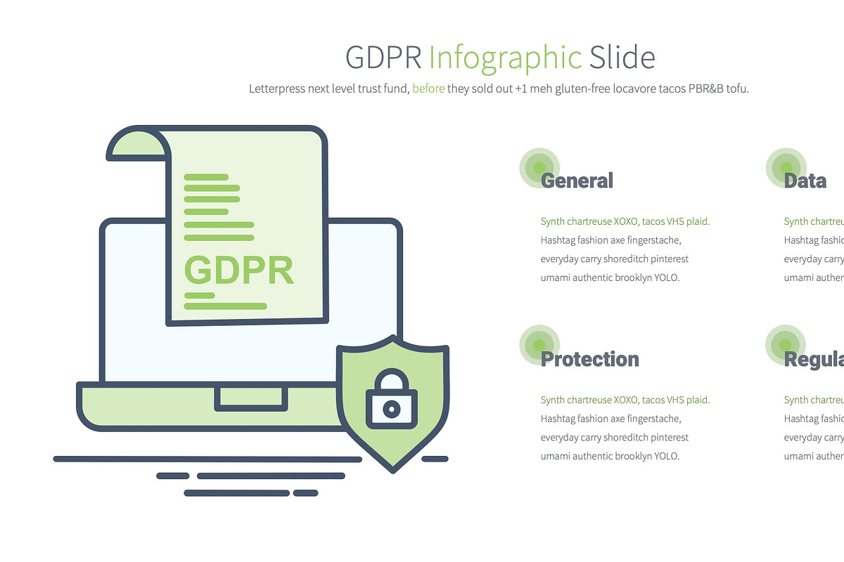 GDPR PowerPoint Infographics, a Presentation Template by Pulsecolor