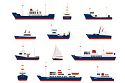 Ships set | Graphic Objects ~ Creative Market