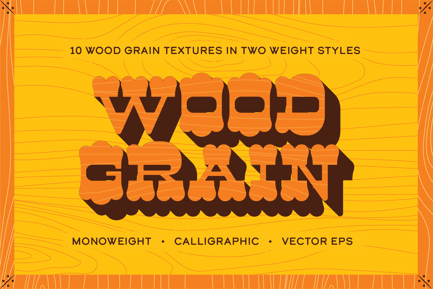 Woodgrain Vector Texture Pack, a Texture Graphic by Quentin Bangston