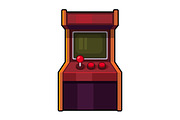 Classic Arcade Machine and Buttons, an Icon by in8finity