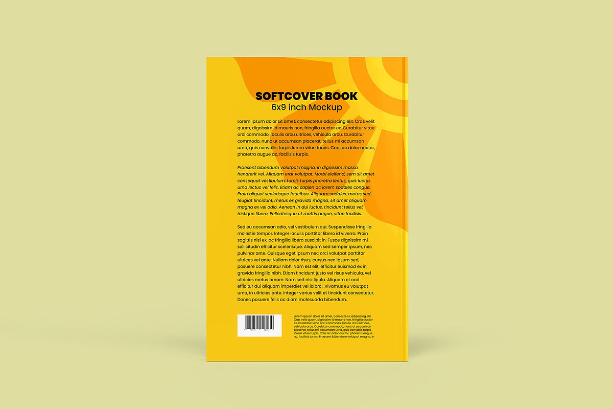 Softcover Book 6x9 inch Mockup, a Print Template by Illusiongraphic