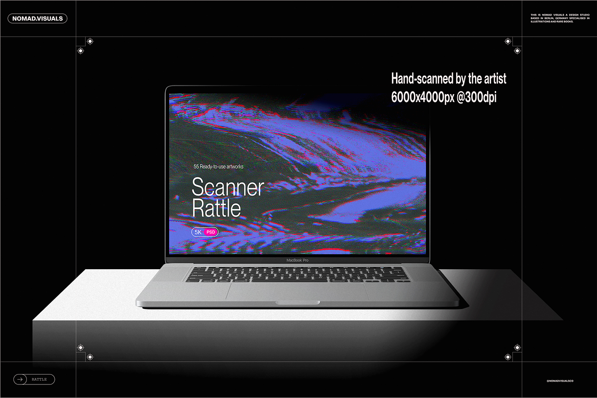Scanner Rattle Textures, a Texture Graphic by Nomad Visuals