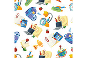 back to school seamless pattern, an Education Illustration by Multigon