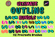 Procreate Ultimate Outline Bundle, a Brush Add-On by AlwaysBeColoring