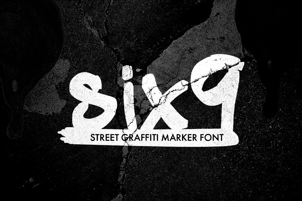 Six9 Graffiti Urban Tag Marker Font
