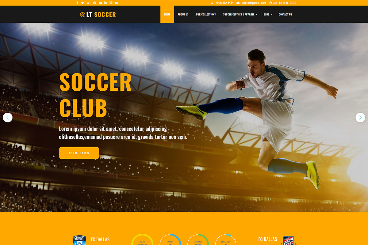LT Soccer WordPress Football Theme, a WordPress Template by LTheme