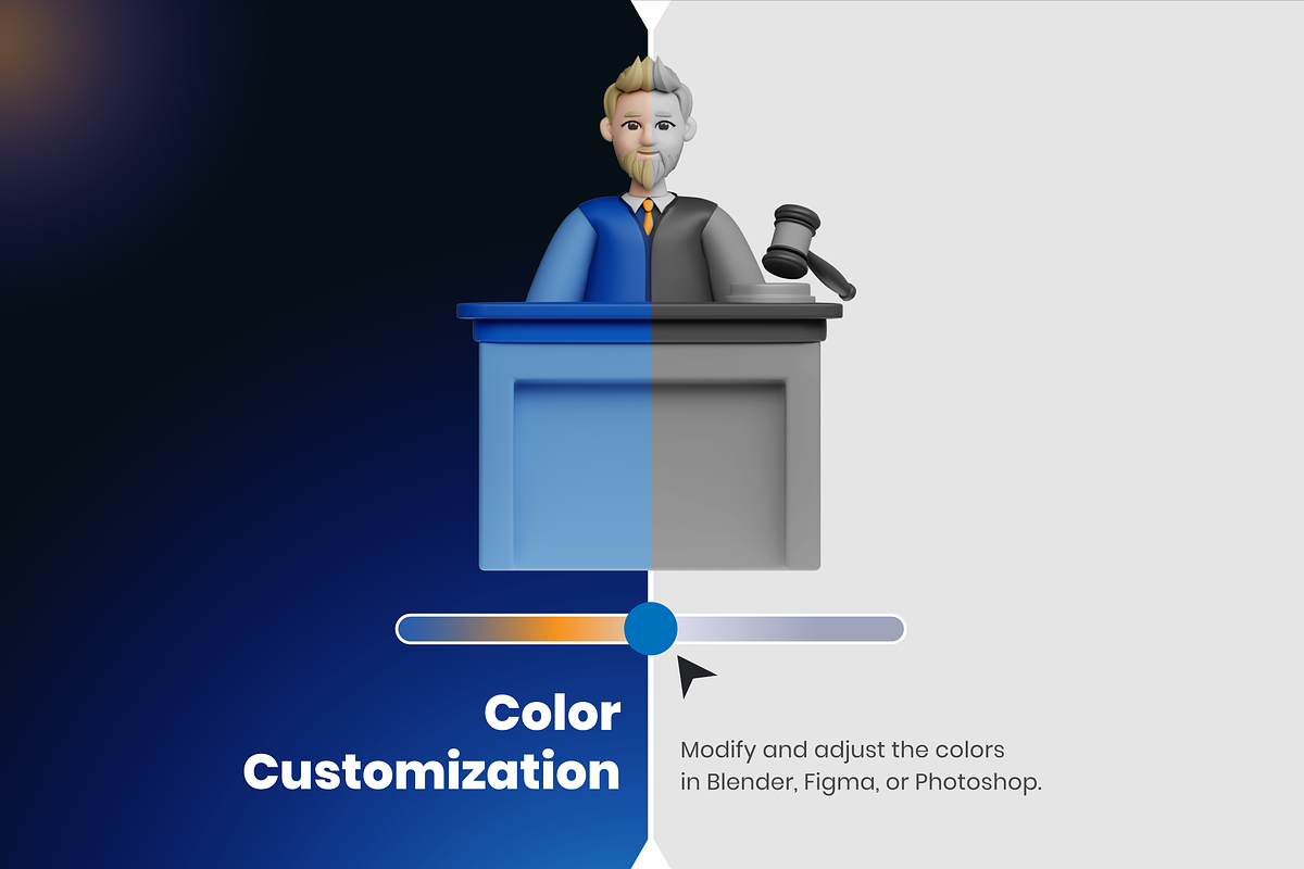 3D Law Icons, a 3D by Flat Icons