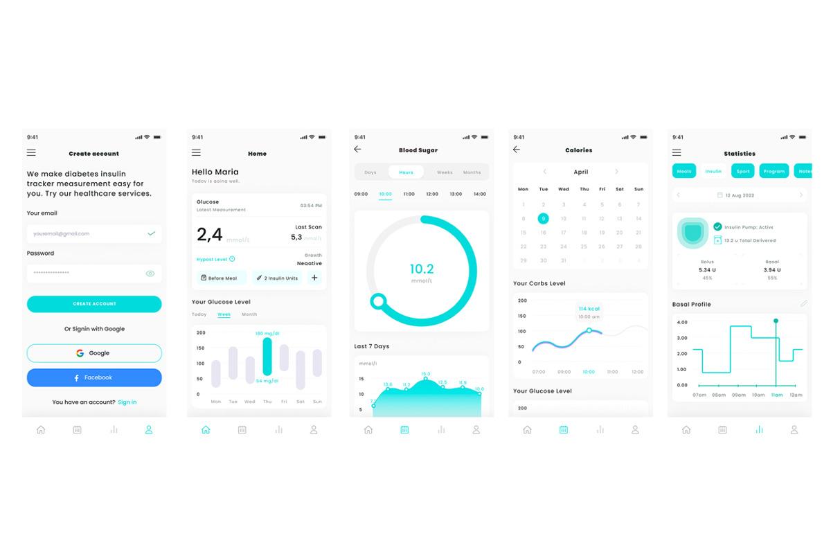 Blood Sugar, Insulin Tracker, Diabetes Control App