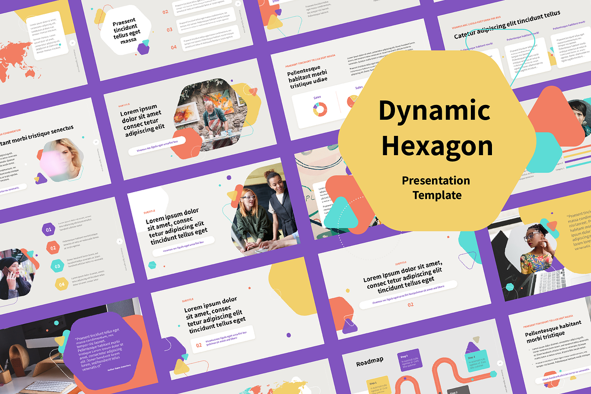 Dynamic Hexagon Google Slides