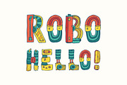 Cartoon colorfull robo font, a Font by TheMountBirdStudio | Creative Market