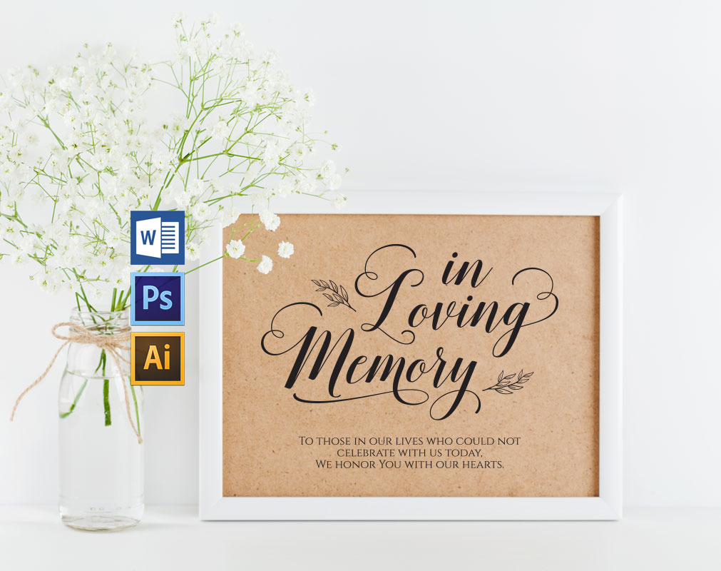 In Loving Memory SHR275, an Invitation Template by Shafura_Wedding