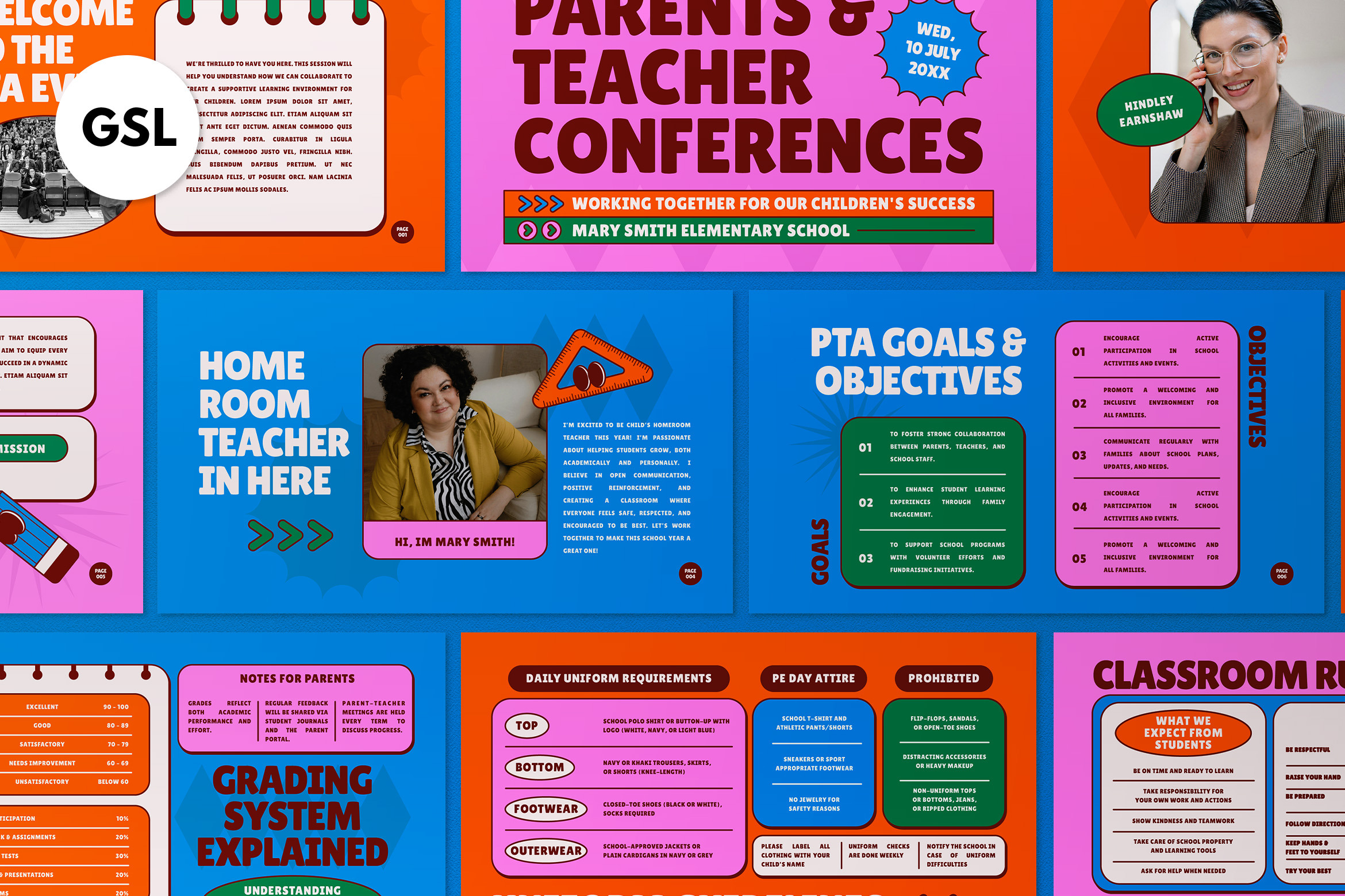 PTA Event Google Slides, a Presentation Template by graphicook