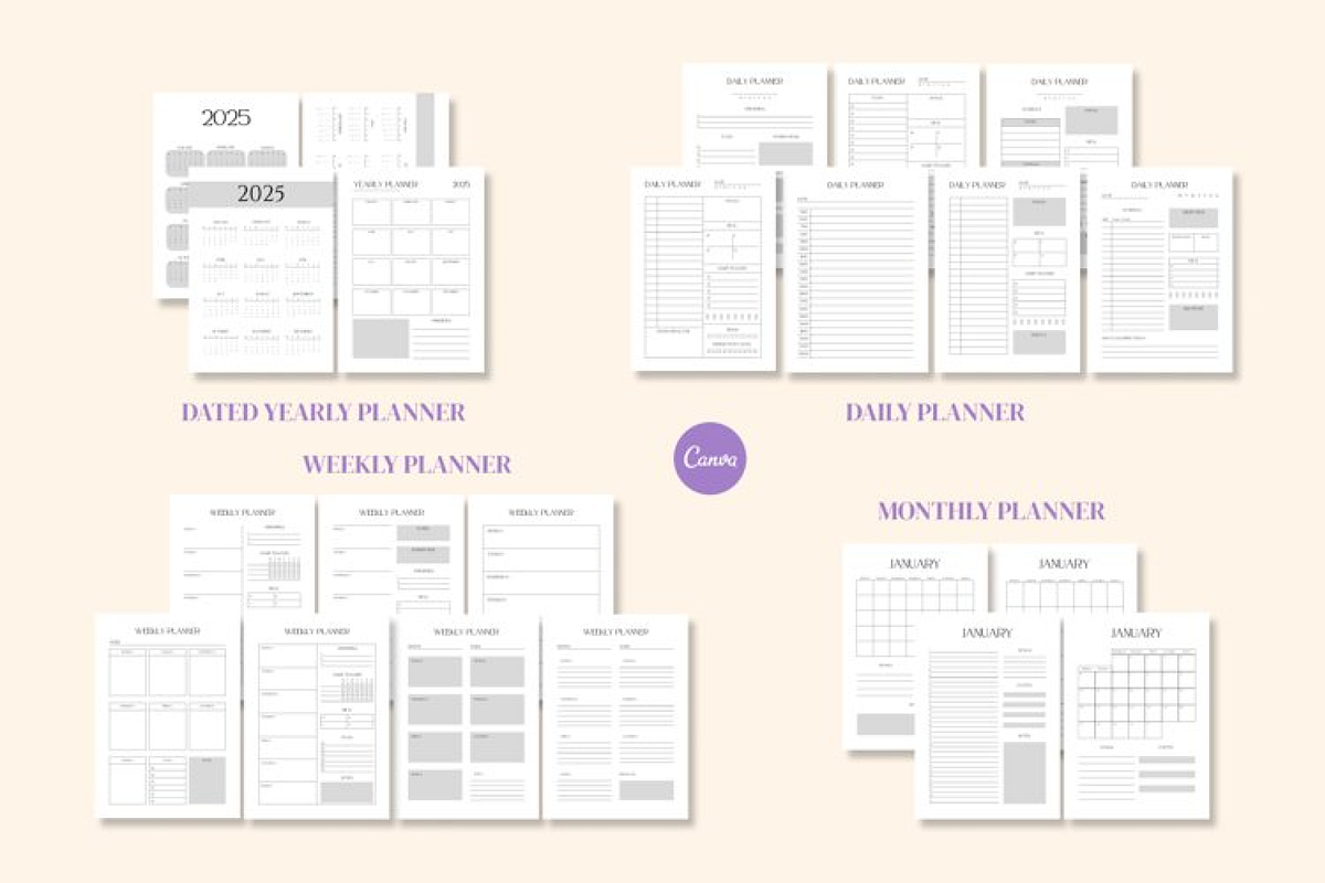 2023 Planner Canva Template Bundle