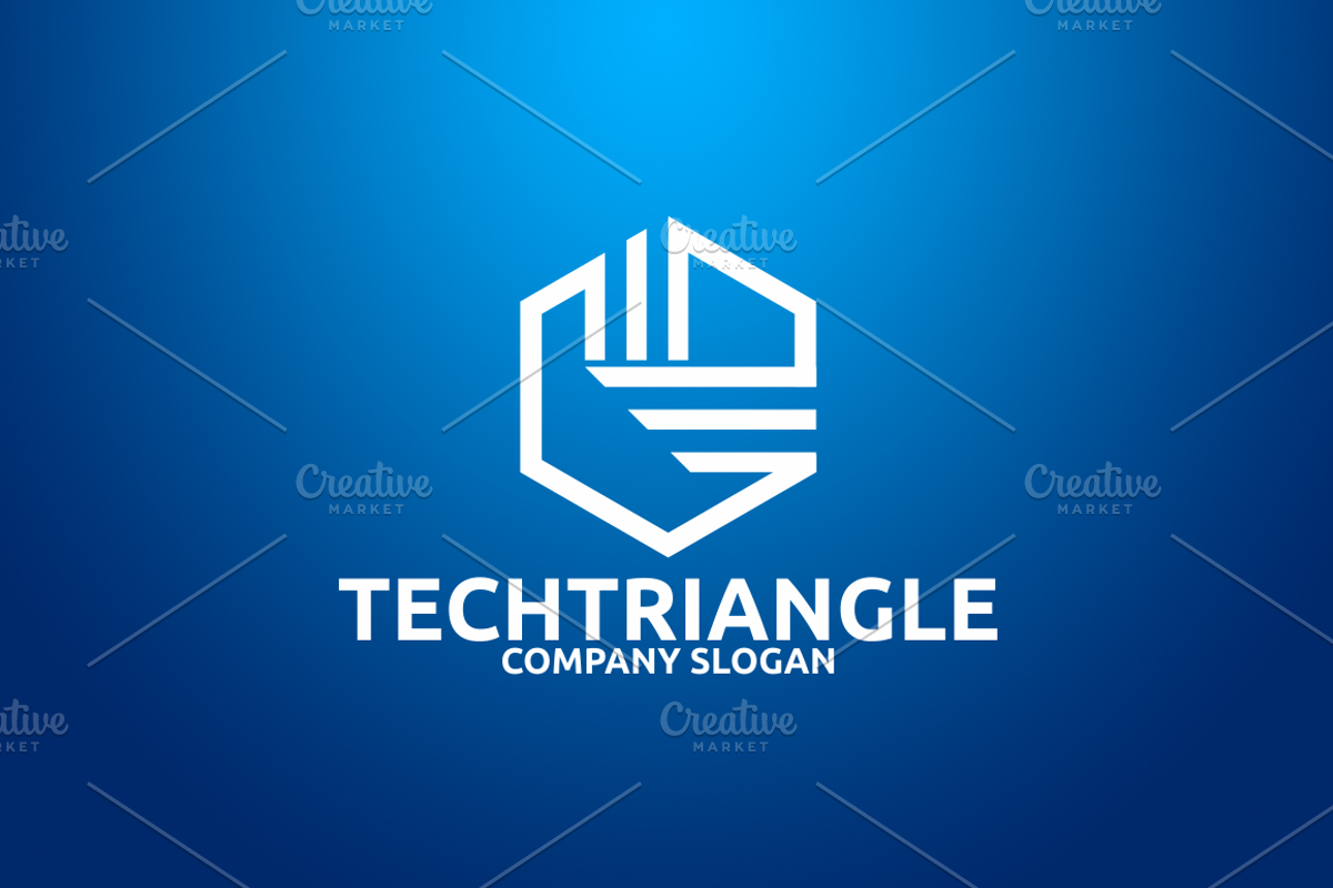 Tech Triangle Logo, a Branding & Logo Template by Brandlogo