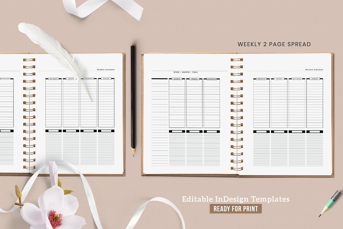 Weekly Planner Two Page Spread
