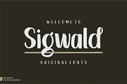 Sigwald - Handdrawn Fonts, a Sans Serif Font by Good Java Studio