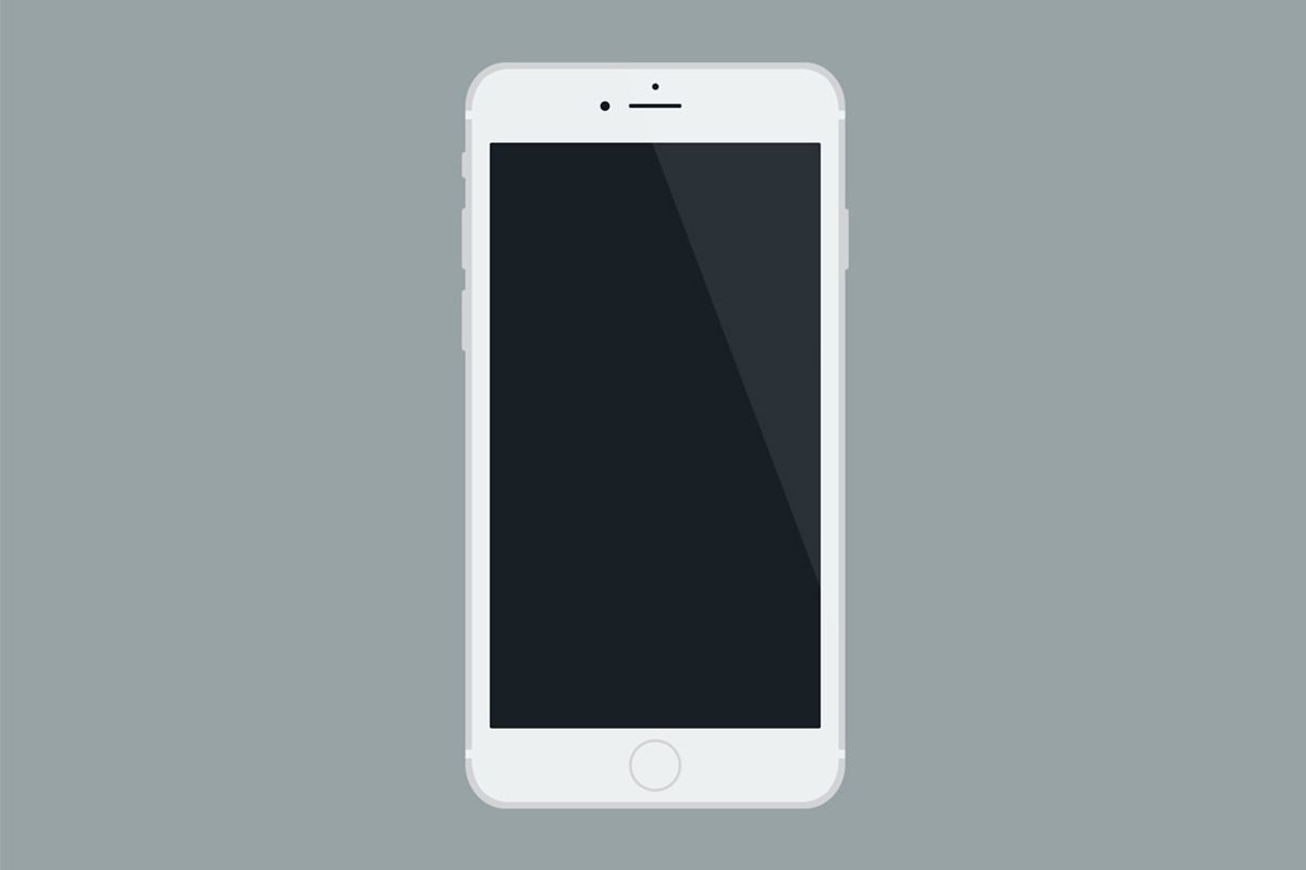 Flat iPhone 6 Mockup, an iPhone Mockup by Mattias