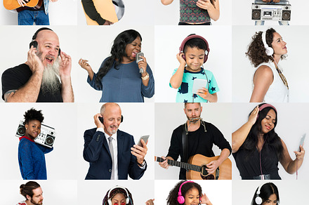 Set of portraits | People Images ~ Creative Market