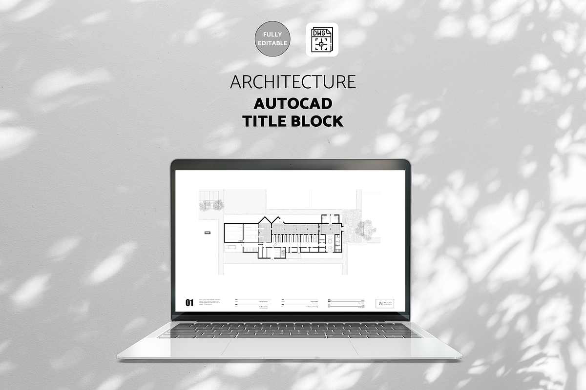 Architect Title Block Template, a Presentation Template by yesitisprintable