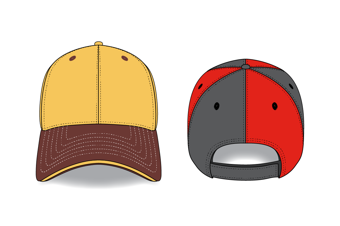 6 Panel Hat Mockups, a Hat Mockup by Tomjohn Design