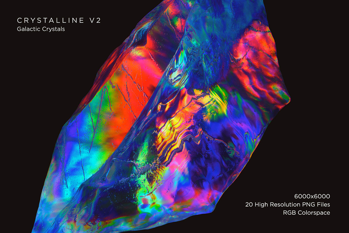 Crystalline V2: Galactic Crystals, an Object Graphic by RuleByArt
