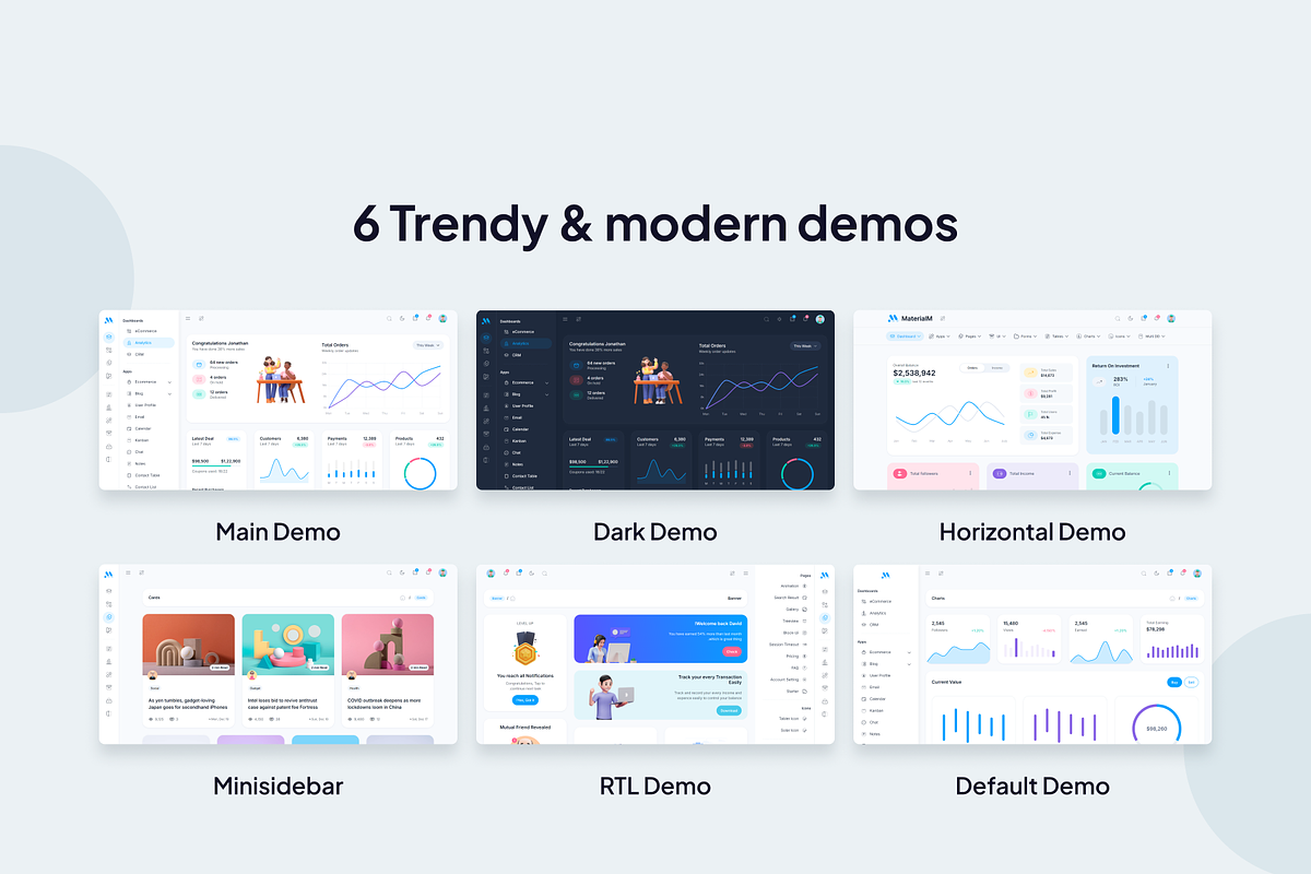 MaterialM Bootstrap Admin Dashboard Template