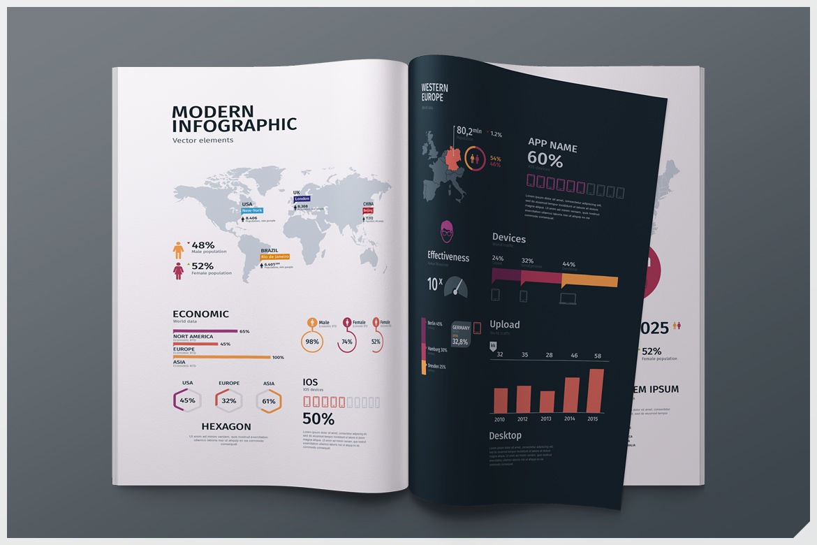 Modern infographics vol.01, a Work Illustration by TITO