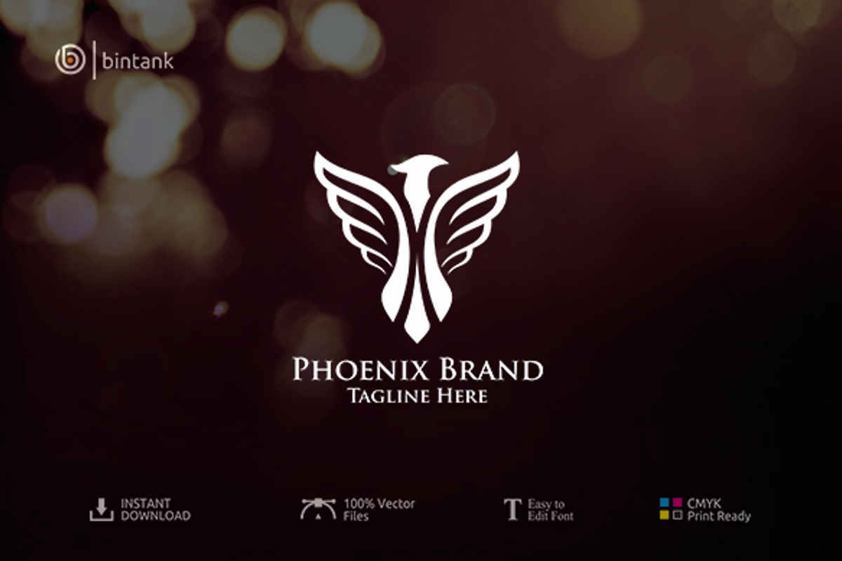 Phoenix Logo, a Branding & Logo Template by Bintank Studio