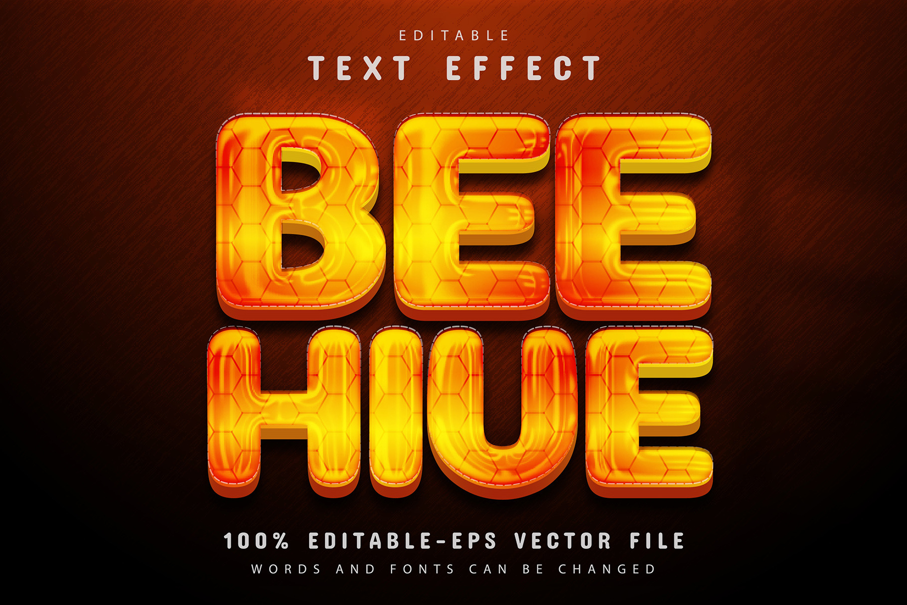 Bee hive text effect, a Plug-in Add-On by Aglonemadesign | Creative Market