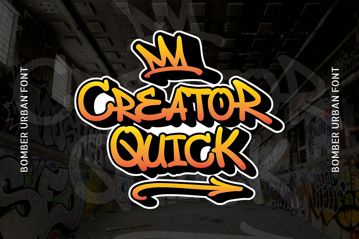 Bomber Urban - Graffiti Font, a Handwritten Font by Nirmana Visual