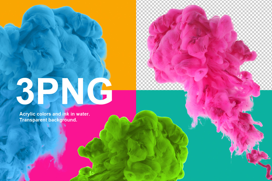 Acrylic colors. Transparent. PNG, a Texture Graphic by Liliia Rudchenko ...