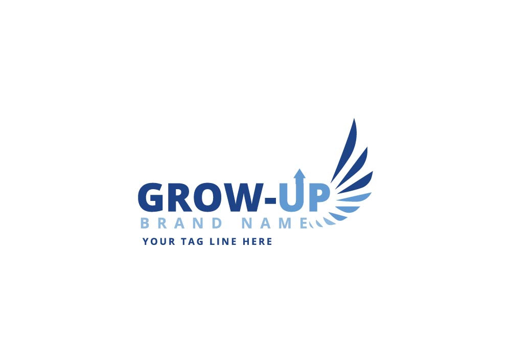 Grow Up Vector Logo Design, a Branding & Logo Template by Nisha Droch