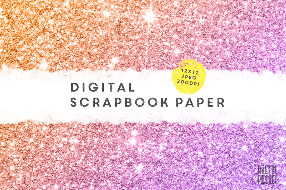 Halloween glitter digital paper, a Texture Graphic by Palette Pursuit