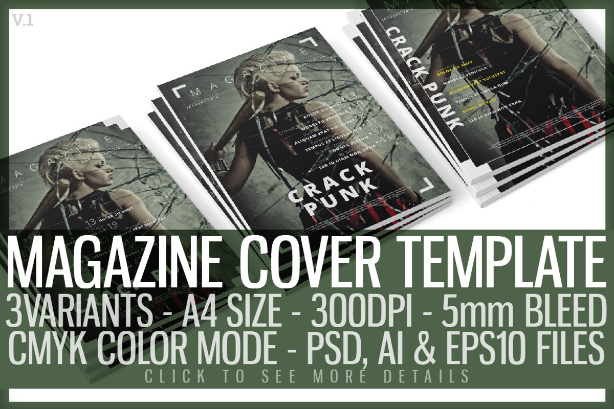 Magazine Cover Template 2, a Magazine Template by h.utomo