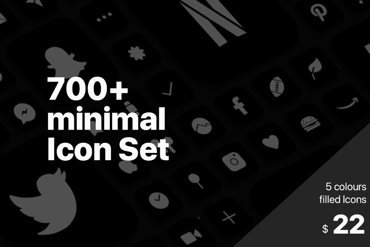 Minimal filled App Icon Bundle