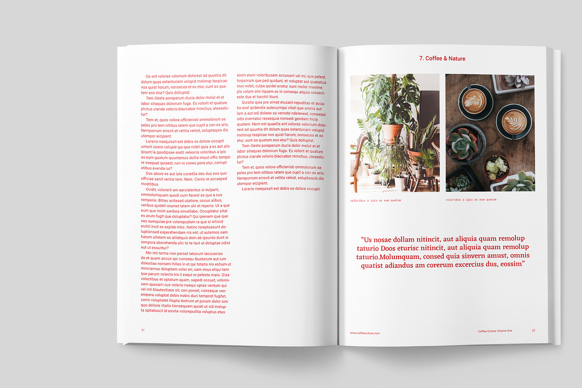 COFFEE CULTURE MAGAZINE, a Magazine Template by MashMish Studio