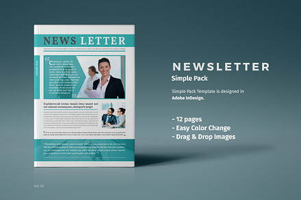 Newsletter | Brochure Templates ~ Creative Market